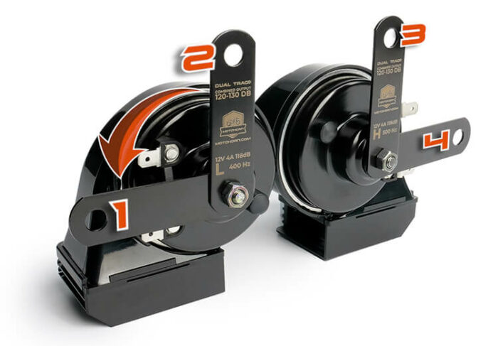 Dual Track — Loud Dual Tone Motorcycle Horn